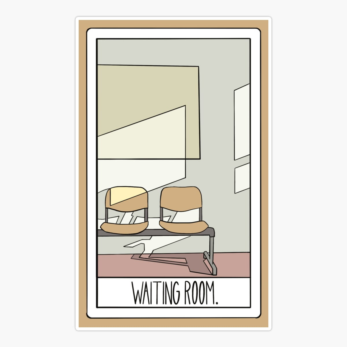 Onim Phoebe Bridgers Waiting Room Tarot Card Sticker, Phone Decal Water ...