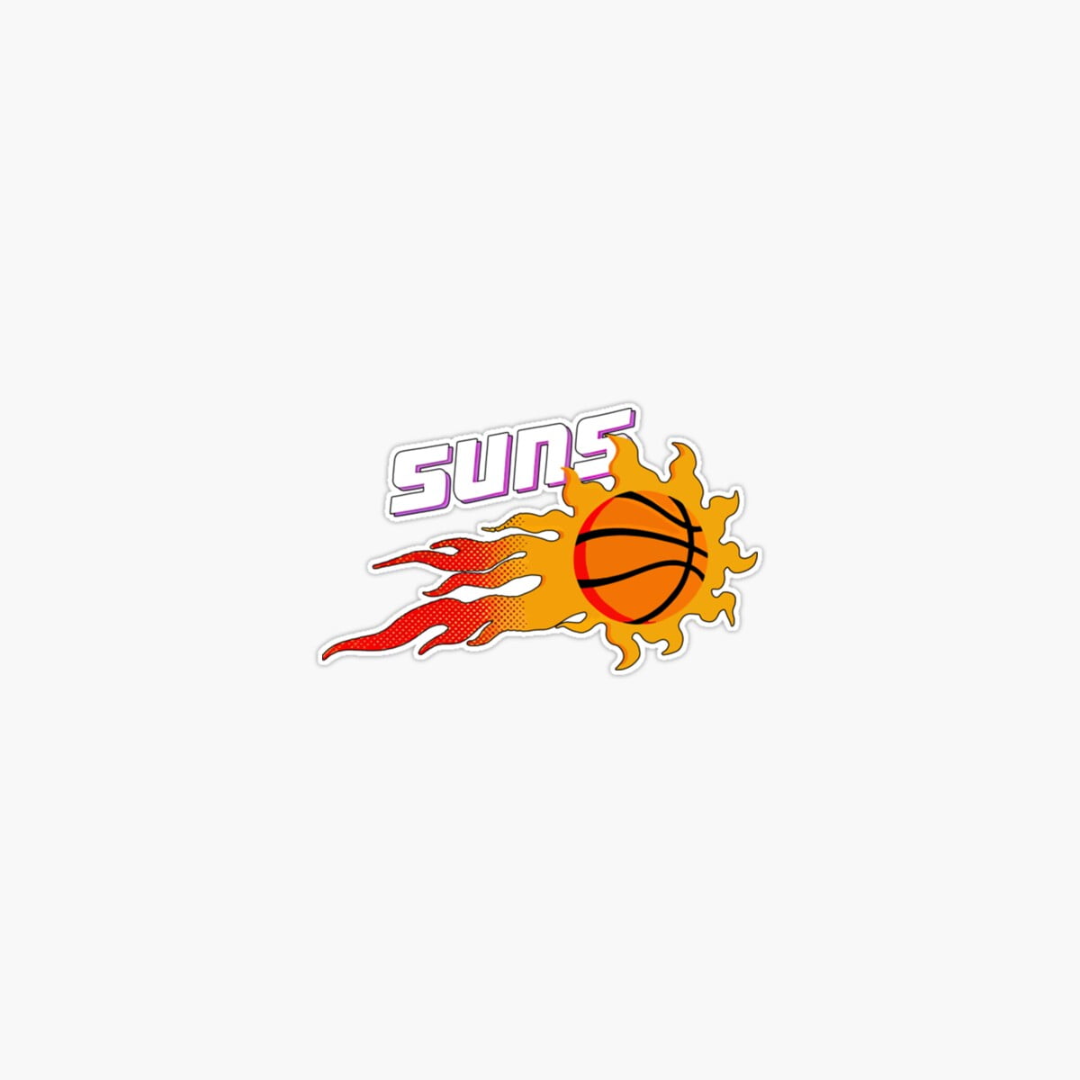 Onim Phoenix Suns Sticker, Phone Decal Water Bottle Stickers Car Decals ...