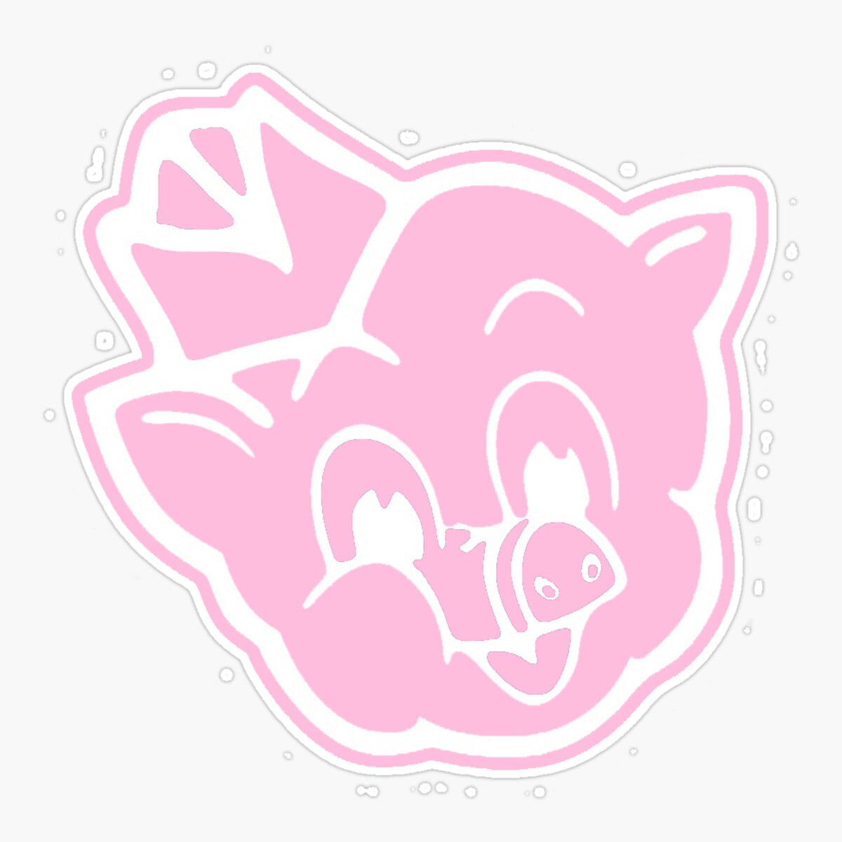 Onim Piggly Wiggly Logo Pink Sticker, Phone Decal Water Bottle Stickers ...