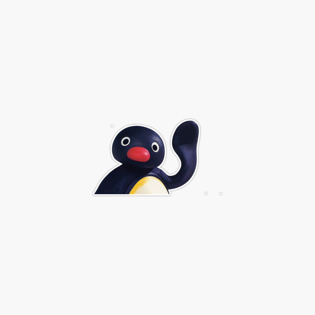 Onim Pingu Peeker Sticker, Phone Decal Water Bottle Stickers Car Decals ...