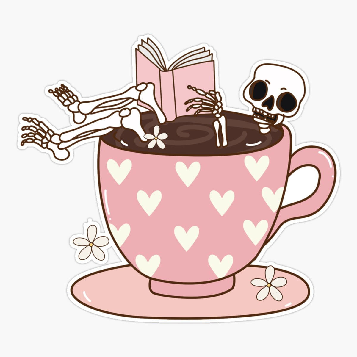 Onim Pink Bookish Coffee Lover Iced Latte For Book Coffee Kindle Girlie ...