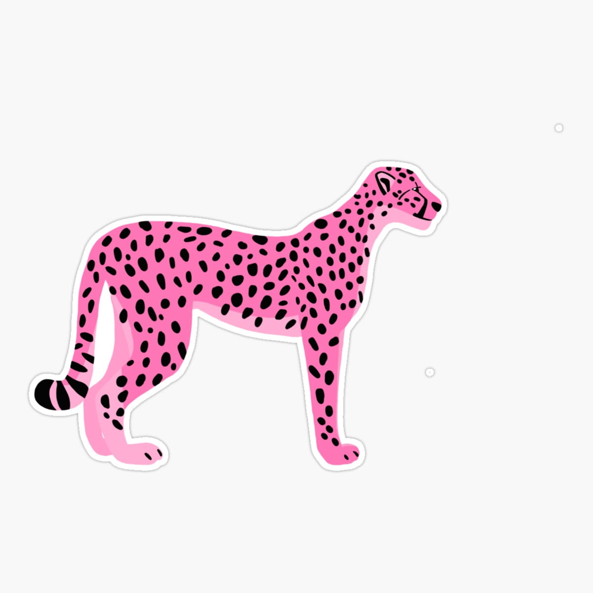 Onim Pink Cheetah Sticker, Phone Decal Water Bottle Stickers Car Decals ...