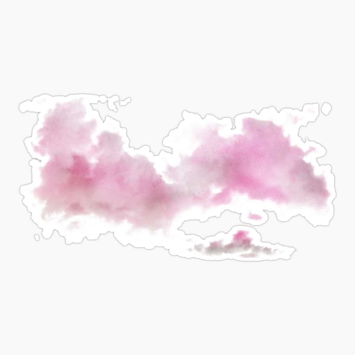 Onim Pink Clouds Sticker, Phone Decal Water Bottle Stickers Car Decals ...