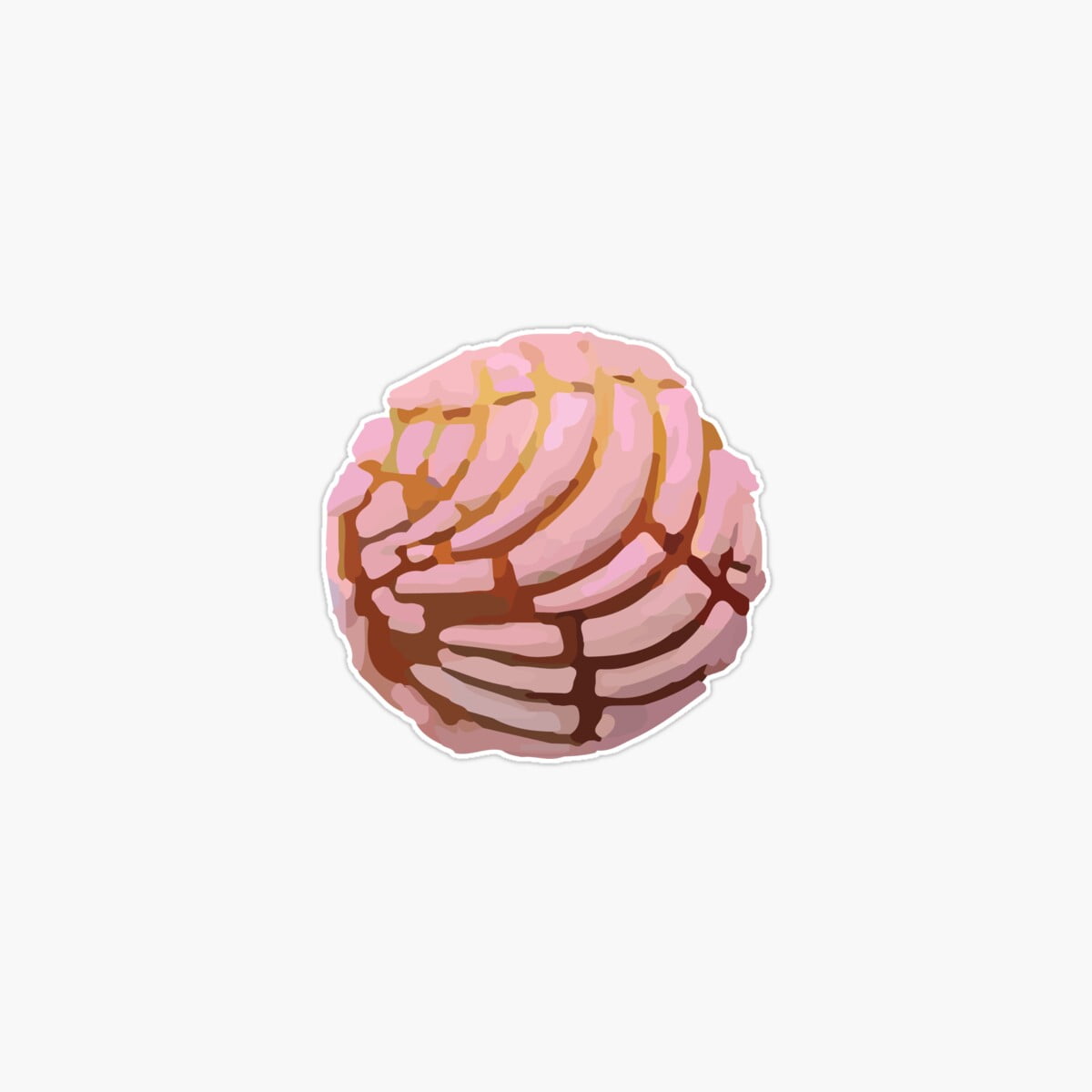 Onim Pink Concha Fresa Sticker - Walmart.com