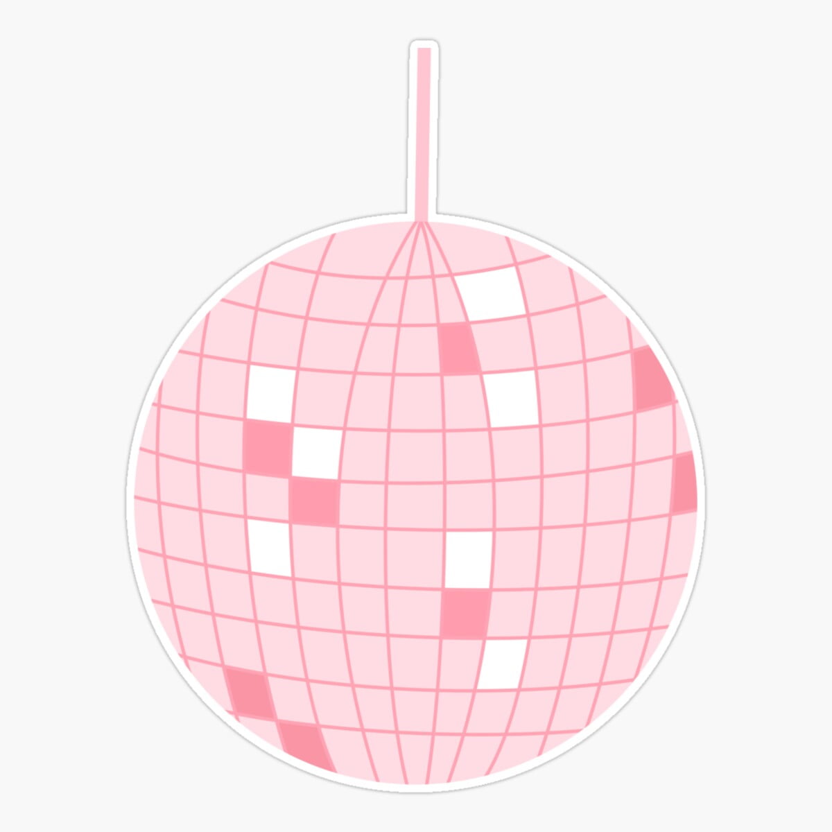 Onim Pink Disco Ball Sticker, Phone Decal Water Bottle Stickers Car ...