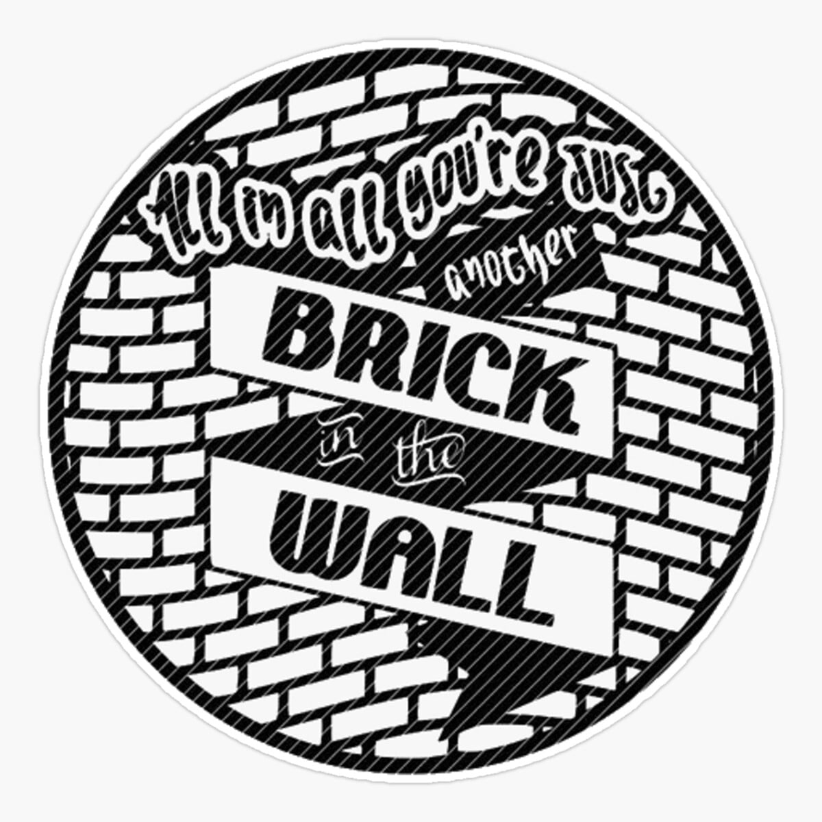 Onim Pink Floyd - Another Brick In The Wall Sticker, Phone Decal Water ...