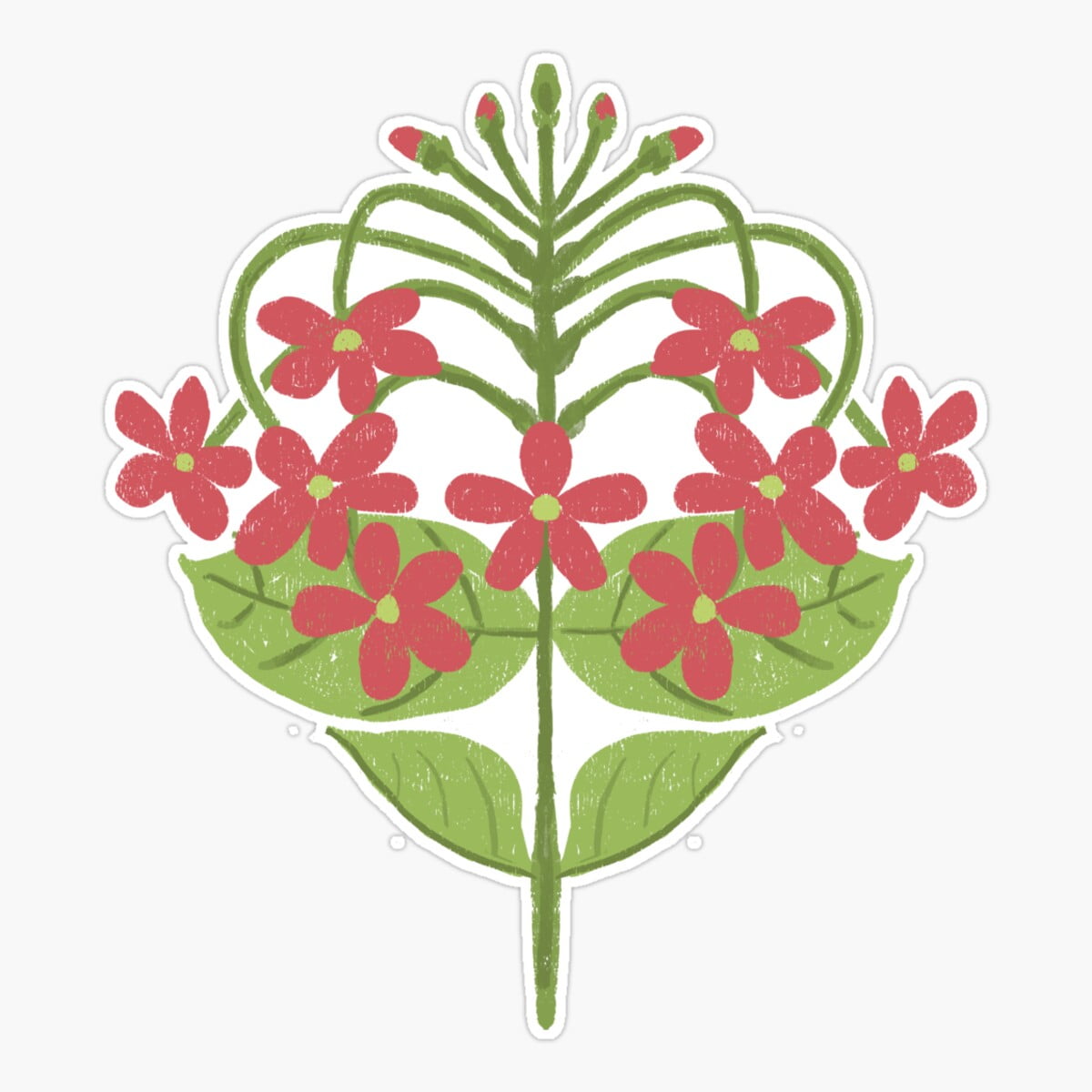 Onim Pink And Green Fun Floral Seamless Pattern | Exotic Tropical ...