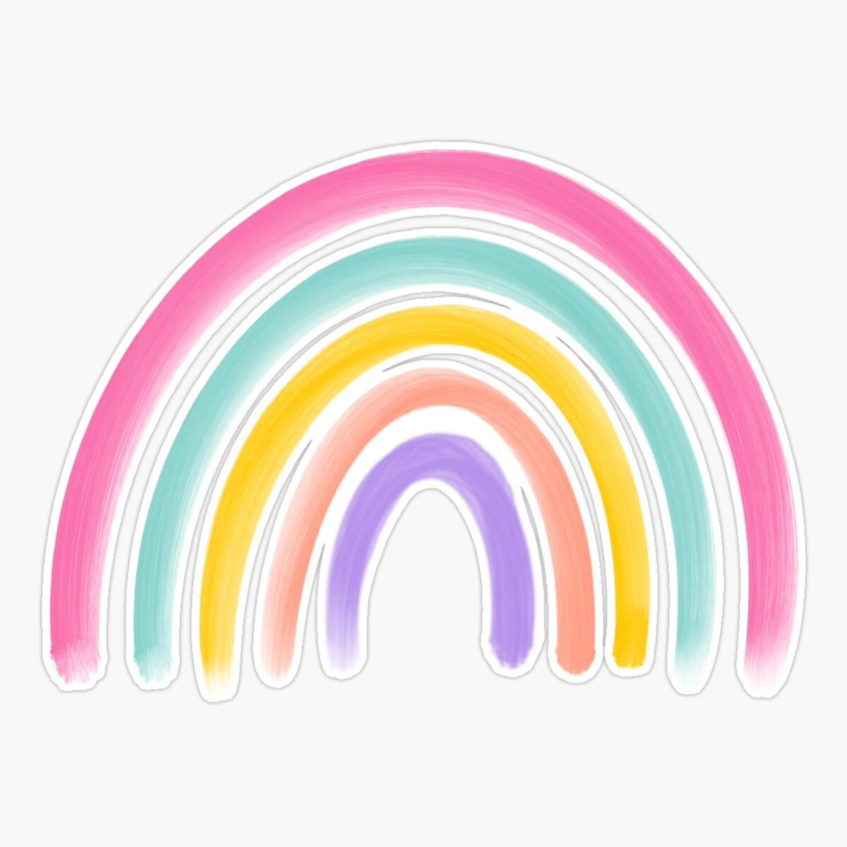 Onim Bright & Fun Rainbow Sticker, Phone Decal Water Bottle Stickers ...