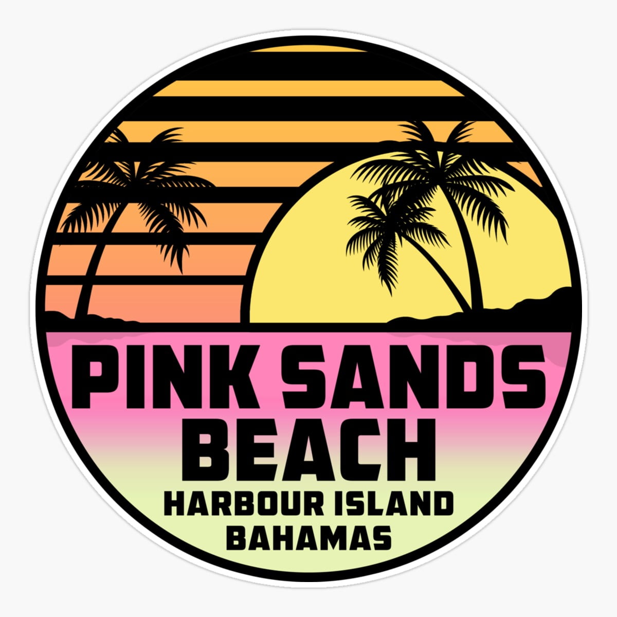 Onim Pink Sands Beach Harbour Island Bahamas Tropical Beach Surfing ...