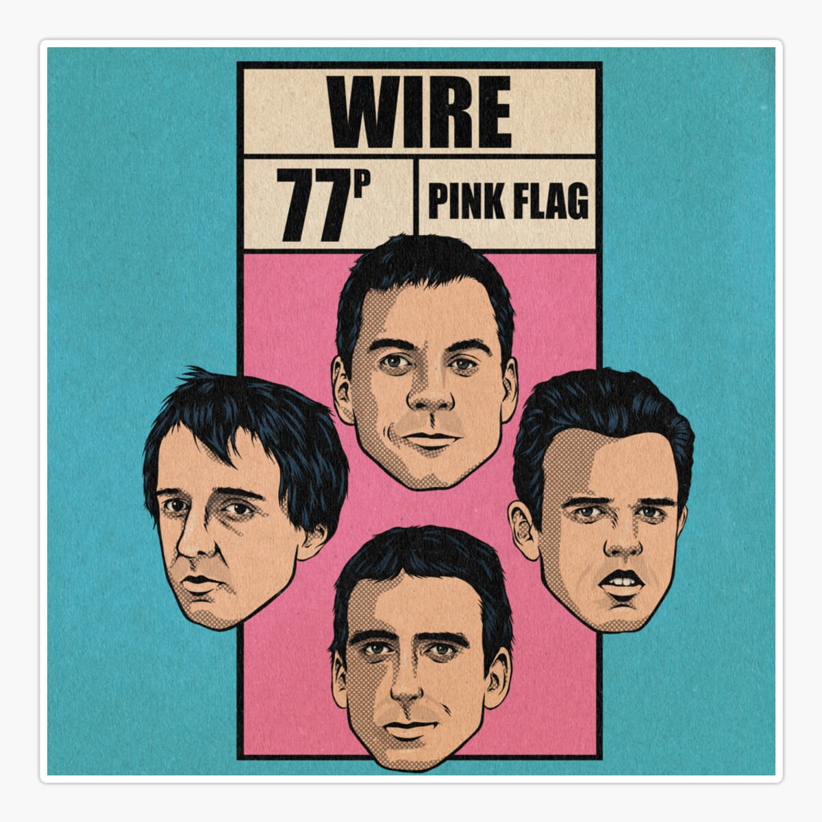 Onim Pink Wire Sticker, Phone Decal Water Bottle Stickers Car Decals ...