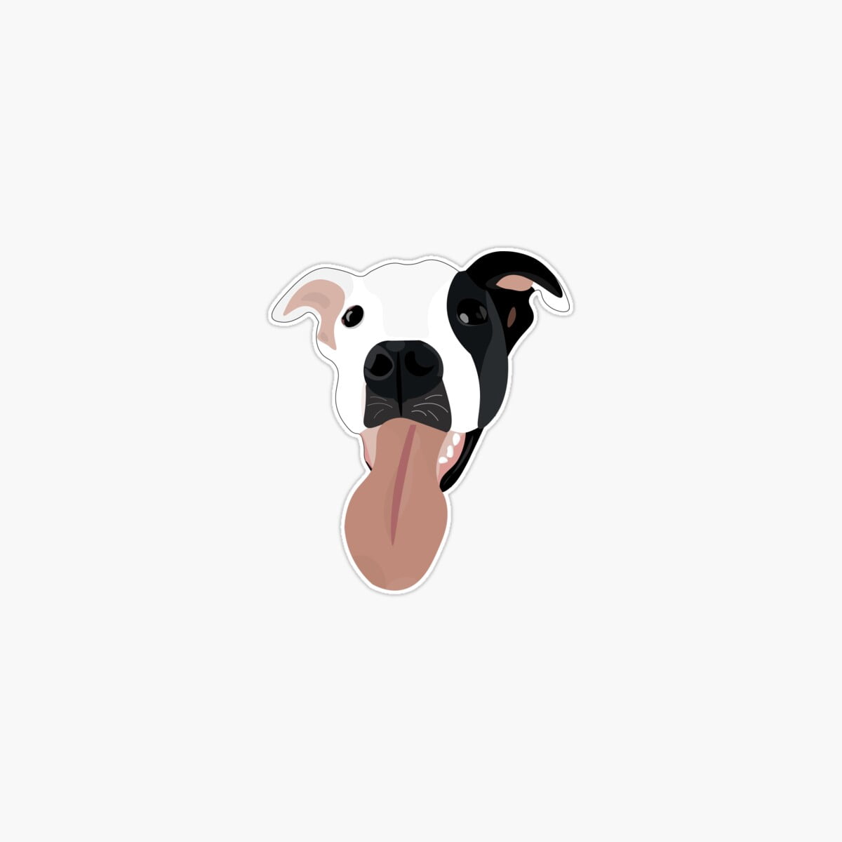 Onim Pitbull Puppy Sticker, Phone Decal Water Bottle Stickers Car ...