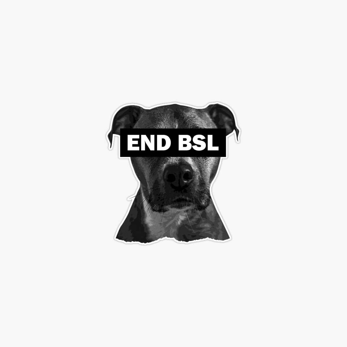Onim Pitbull Support End Bsl Breed Specific Legislation Sticker, Phone ...