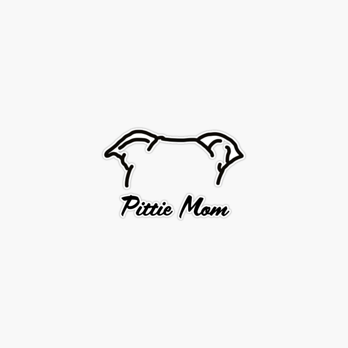 Onim Pittie Mom Sticker, Phone Decal Water Bottle Stickers Car Decals ...