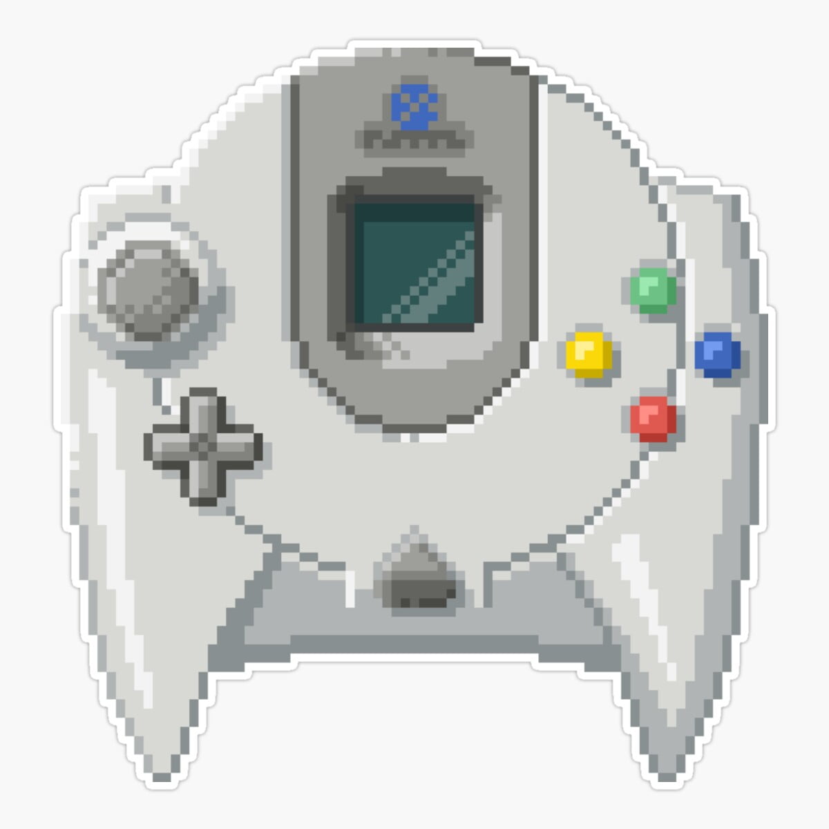 Onim Pixel Art Dreamcast Controller Sticker, Phone Decal Water Bottle ...