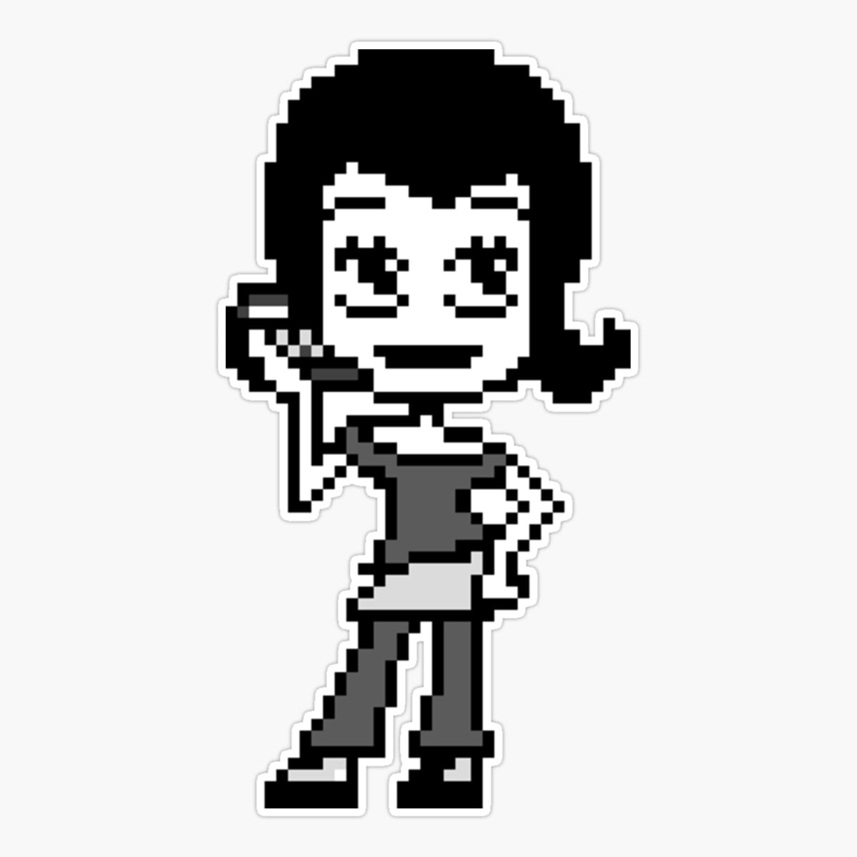 Onim Pixel Chix Sticker, Phone Decal Water Bottle Stickers Car Decals ...