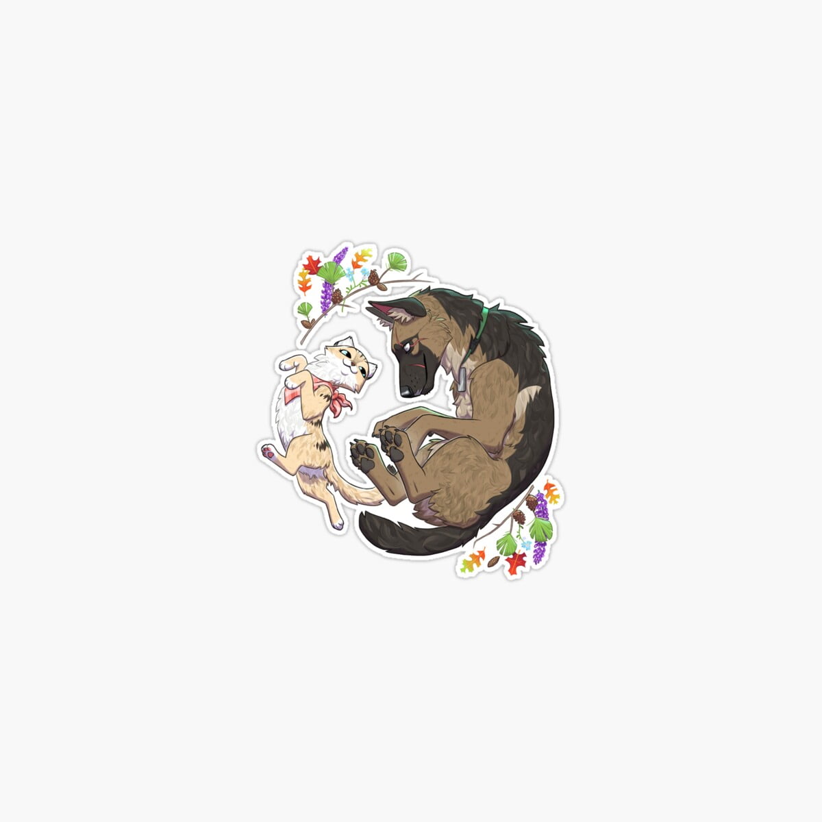 Onim Pixie And Brutus Natural Flow Sticker, Phone Decal Water Bottle ...