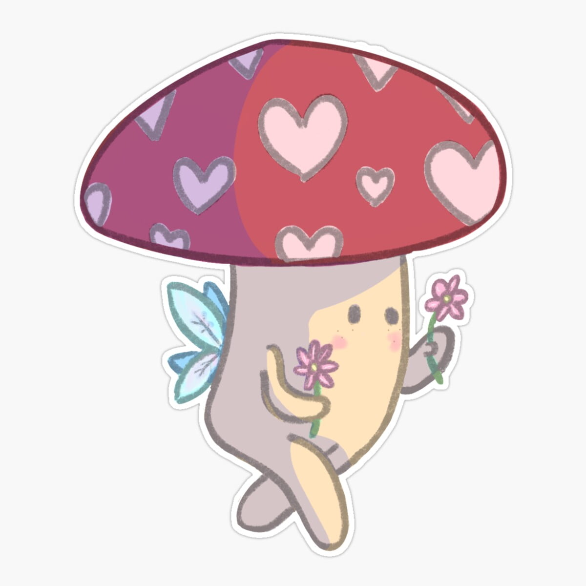 Onim Pixie Mushroom Sticker, Phone Decal Water Bottle Stickers Car ...