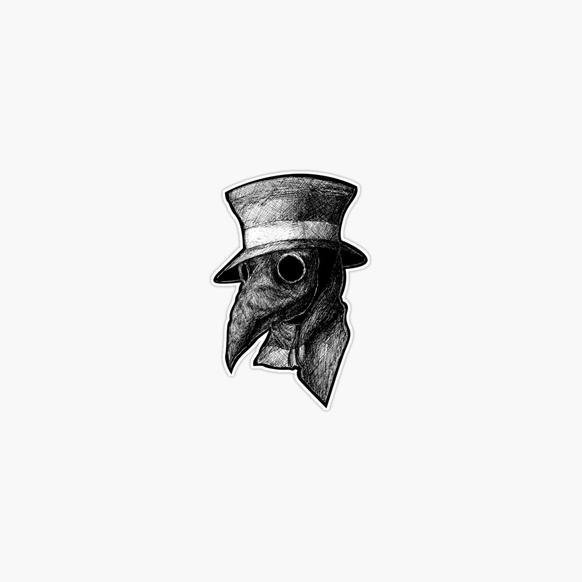 Onim Plague Doctor Sticker, Phone Decal Water Bottle Stickers Car ...
