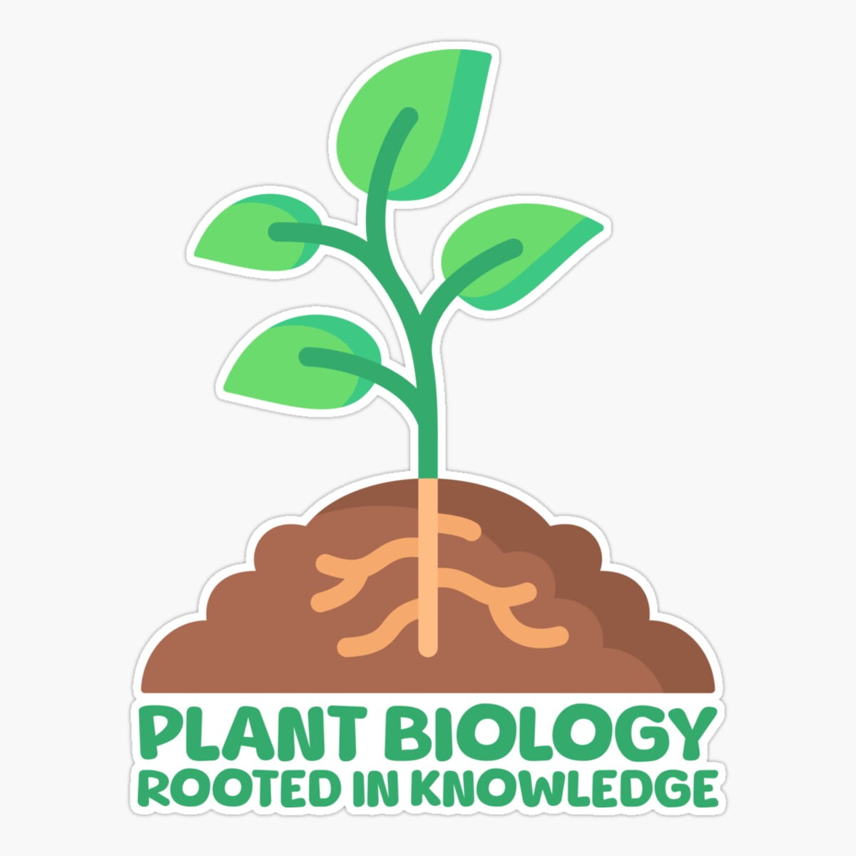 Onim Plant Biology. Rooted In Knowledge. Biology Major Sticker, Phone ...