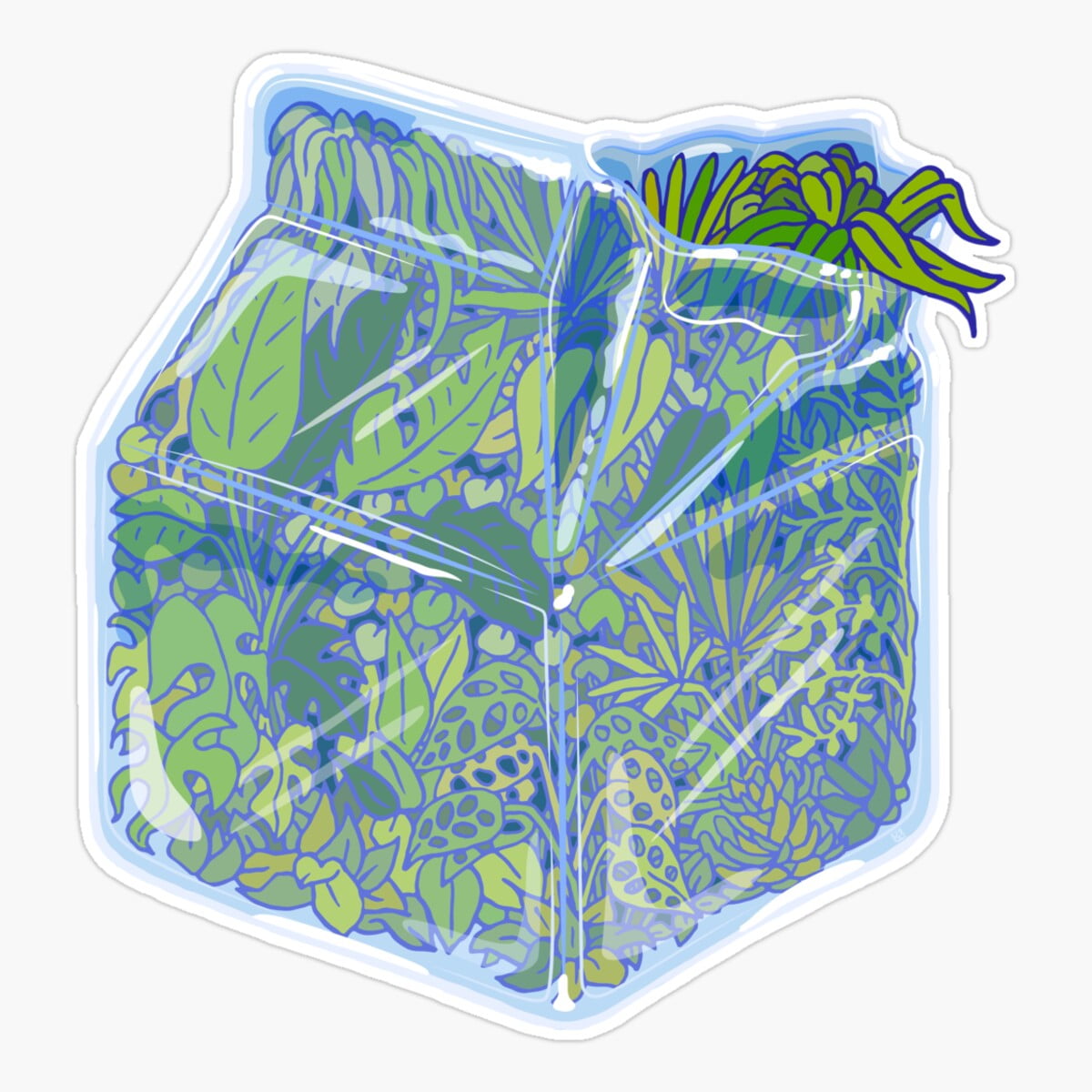 Onim Plant Milk Sticker, Phone Decal Water Bottle Stickers Car Decals ...