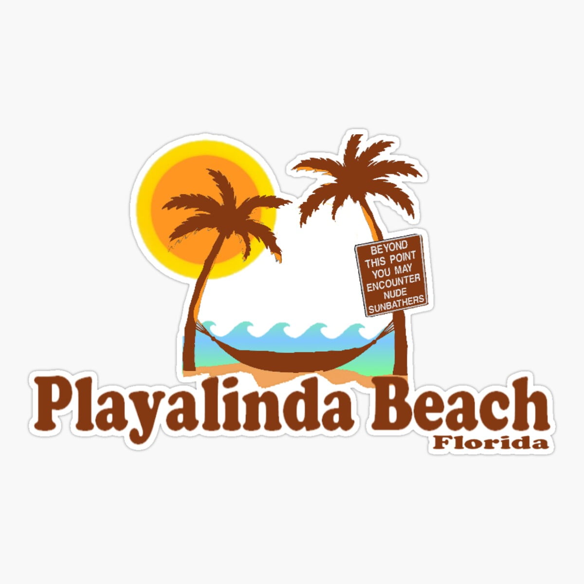 Onim Playalinda Beach. Sticker, Phone Decal Water Bottle Stickers Car ...