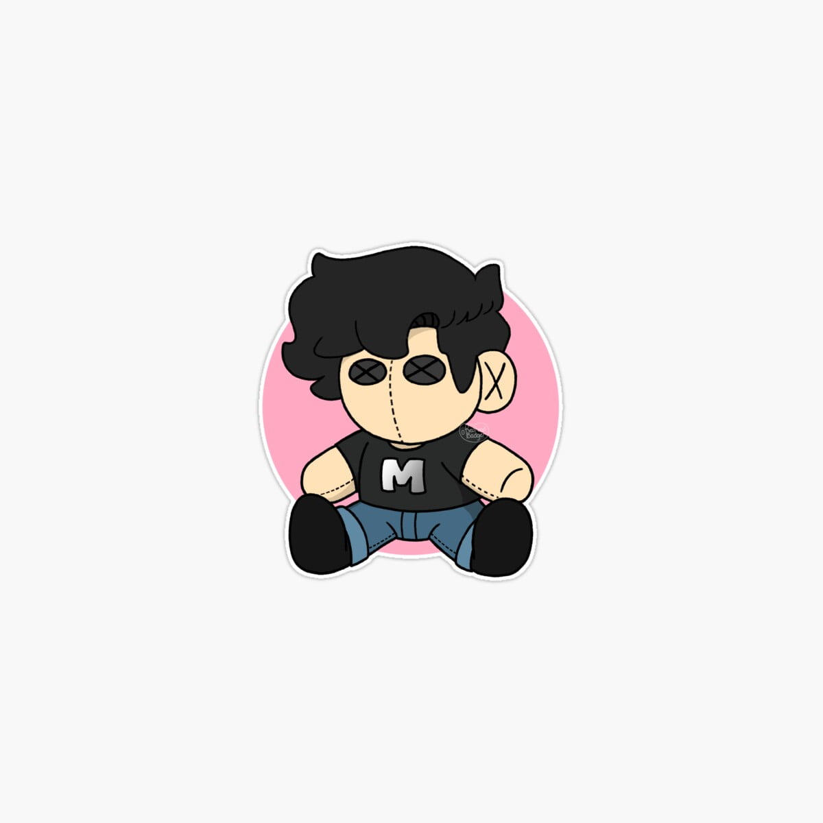 Onim Plushie Markiplier Sticker, Phone Decal Water Bottle Stickers Car ...