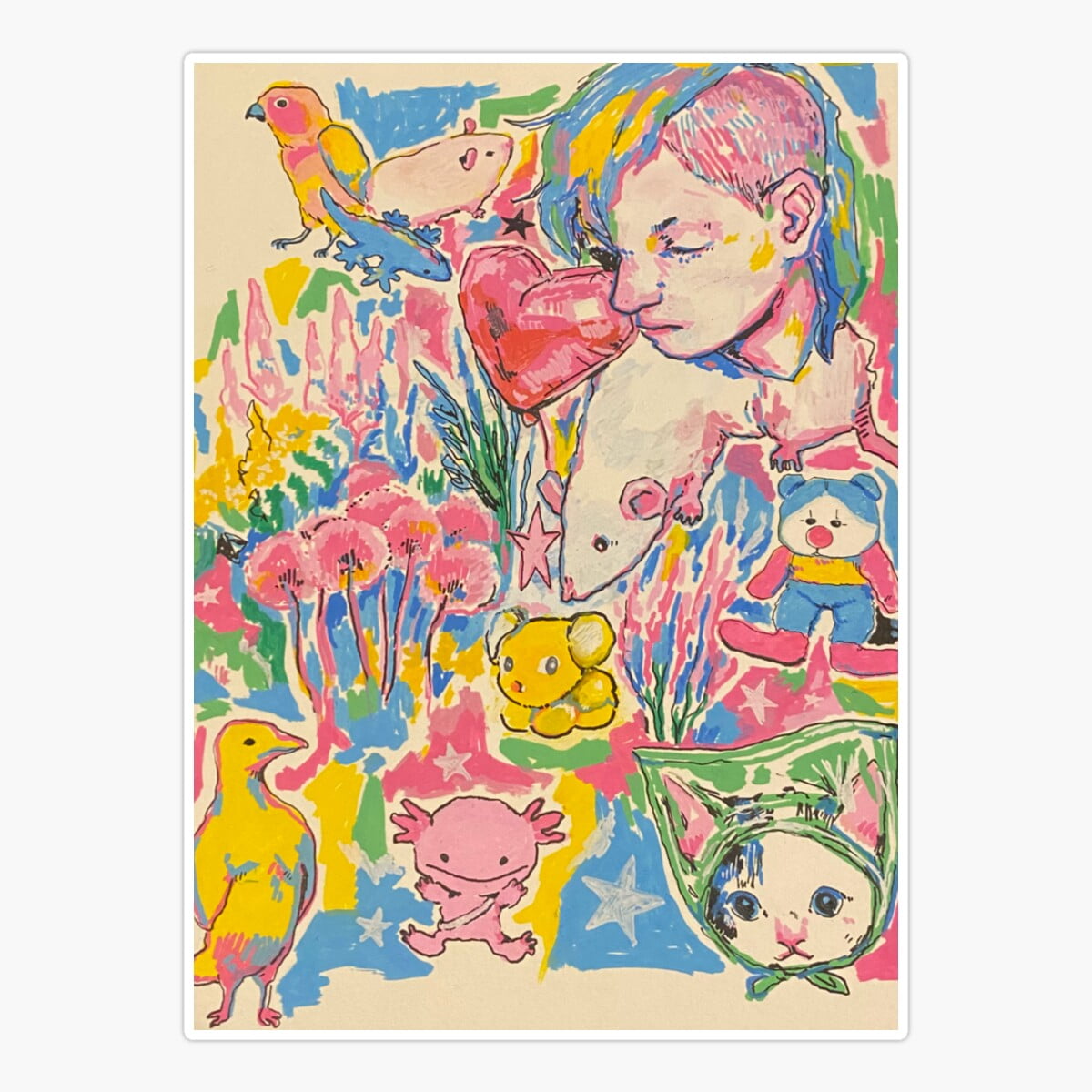 Onim Po And Master Shifu Sticker, Phone Decal Water Bottle Stickers Car ...