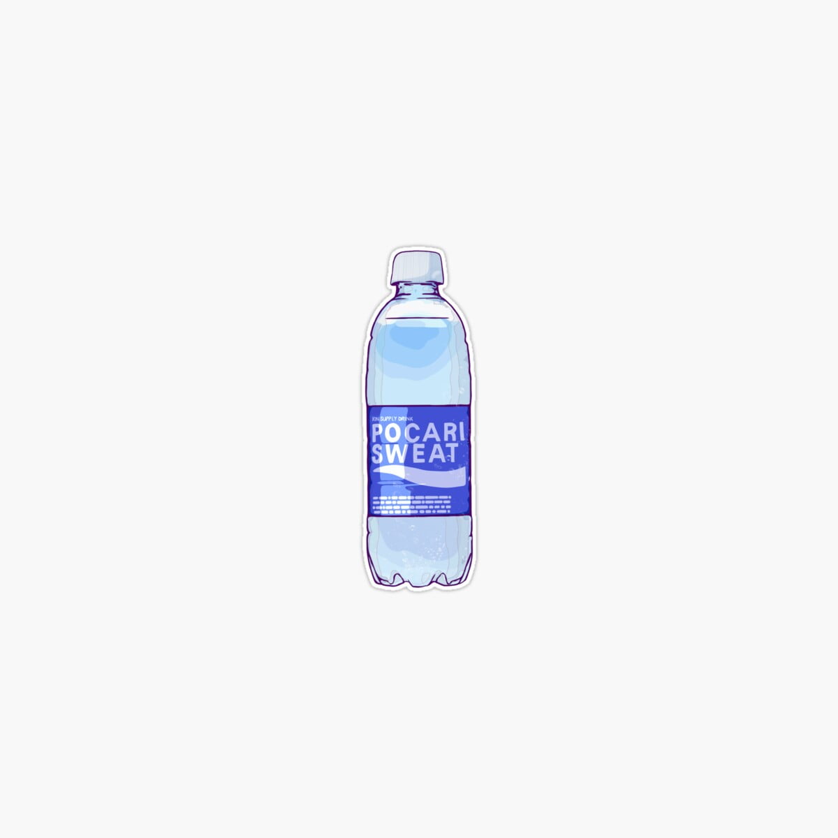 Onim Pocari Sweat Bottle Sticker, Phone Decal Water Bottle Stickers Car ...