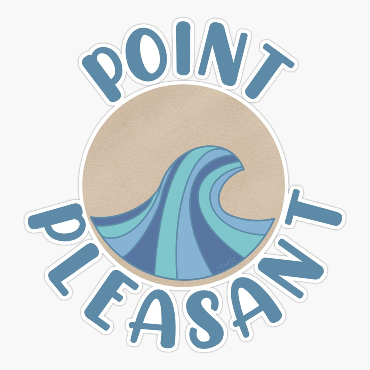 Onim Point Pleasant Sticker, Phone Decal Water Bottle Stickers Car ...