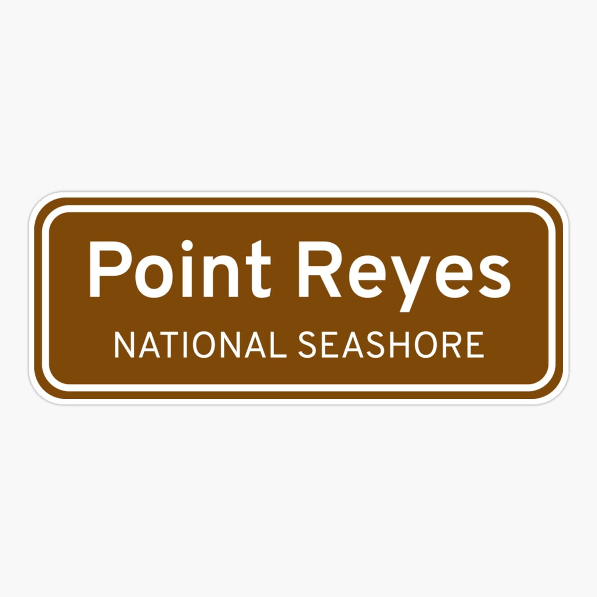 Onim Point Reyes California Parks Street Sign Sticker, Phone Decal ...