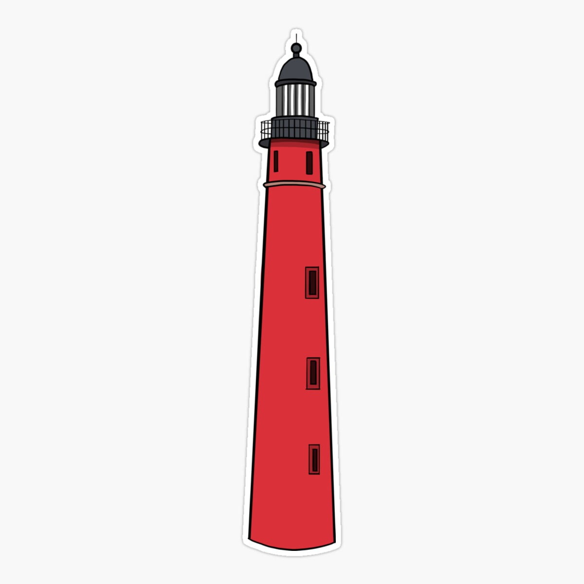 Onim Ponce De Leon Inlet Lighthouse Sticker, Phone Decal Water Bottle ...