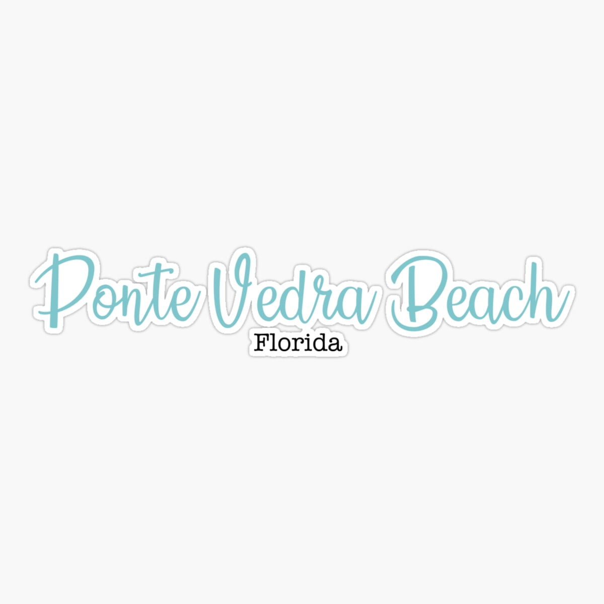 Onim Ponte Vedra Beach, Florida Sticker, Phone Decal Water Bottle ...