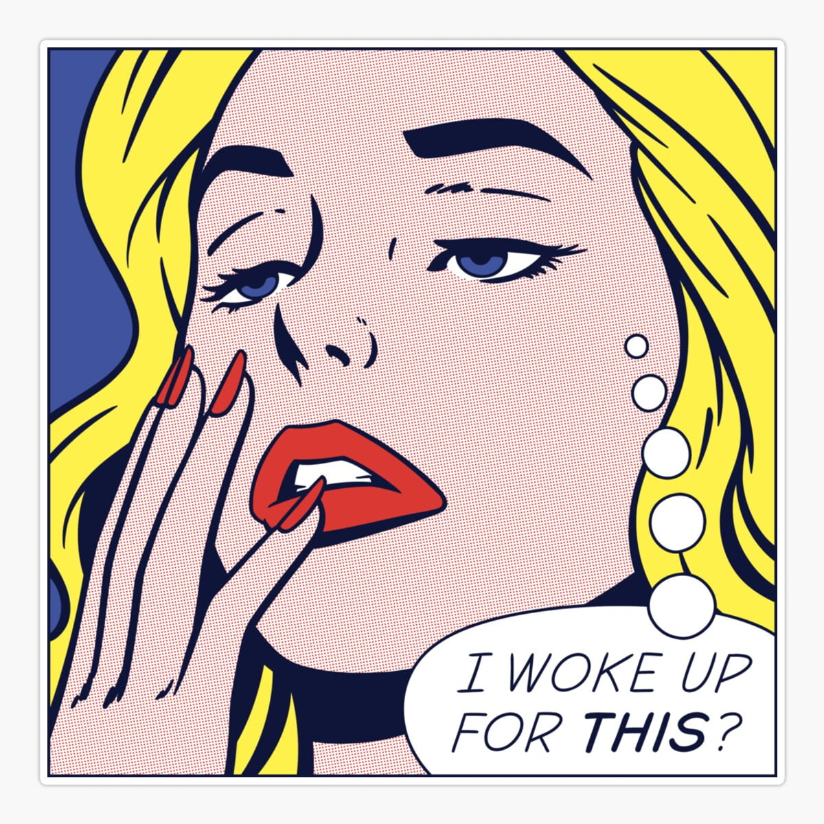 Onim Pop Awake Girl Sticker, Phone Decal Water Bottle Stickers Car ...