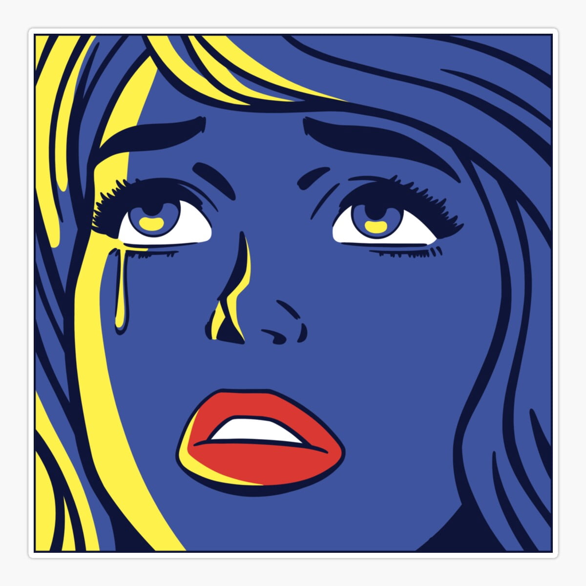 Onim Pop Blue Sticker, Phone Decal Water Bottle Stickers Car Decals ...