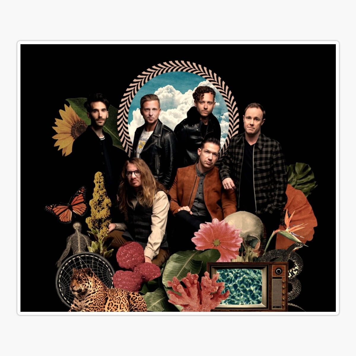 Onim Pop Rock Band Art Sticker, Phone Decal Water Bottle Stickers Car ...