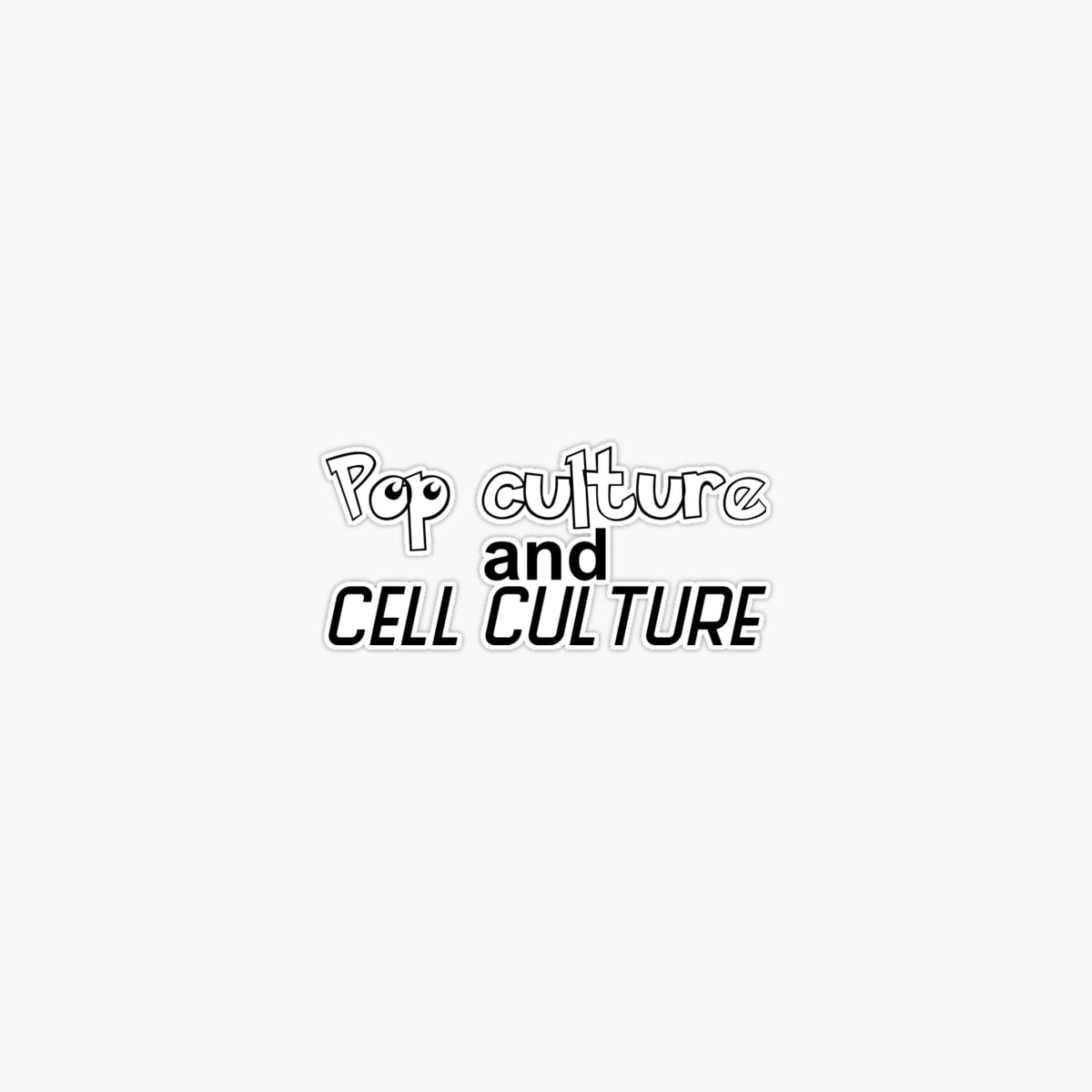 Onim Pop culture and cell culture Sticker - Walmart.com