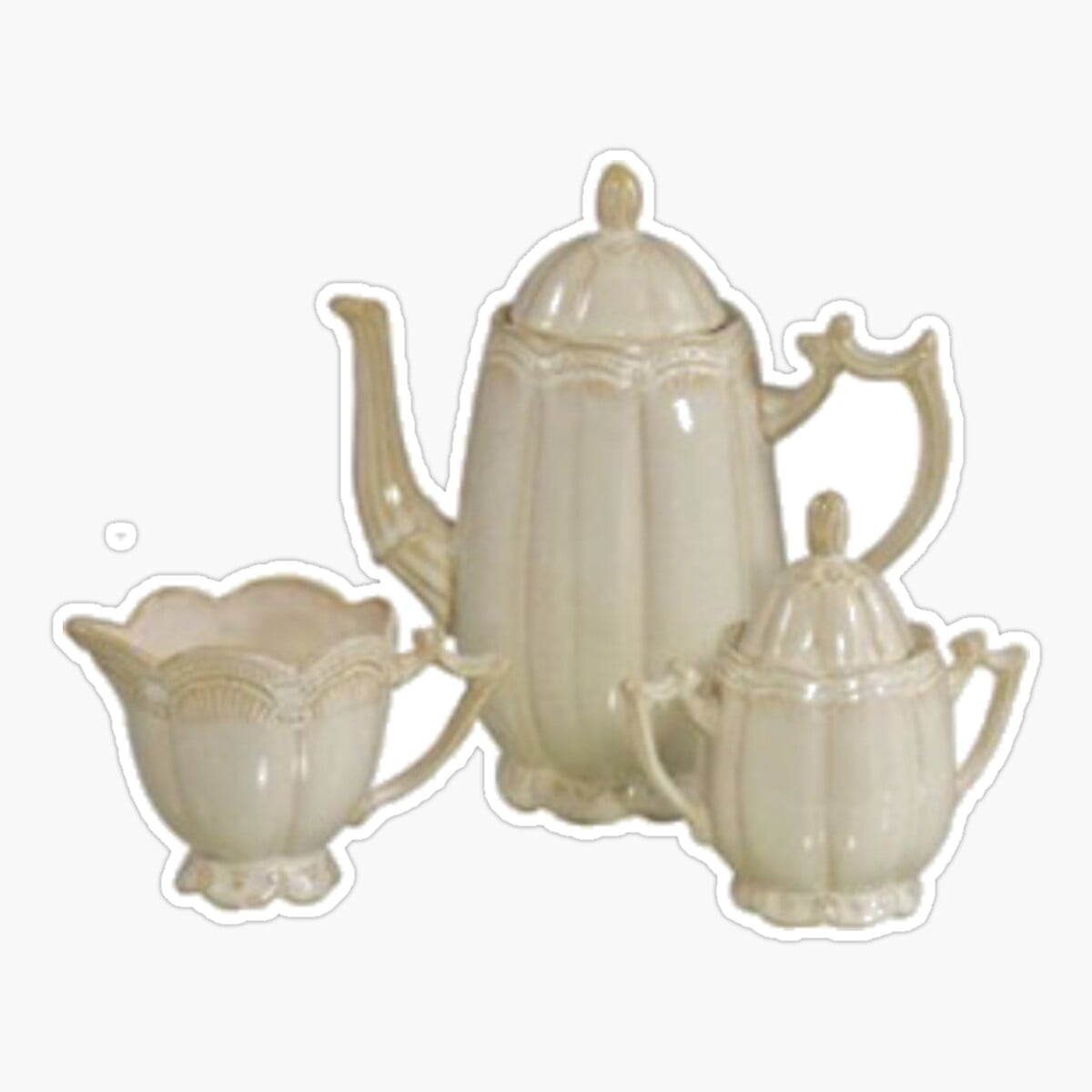 Onim Porcelain Tea Set Sticker, Phone Decal Water Bottle Stickers Car ...