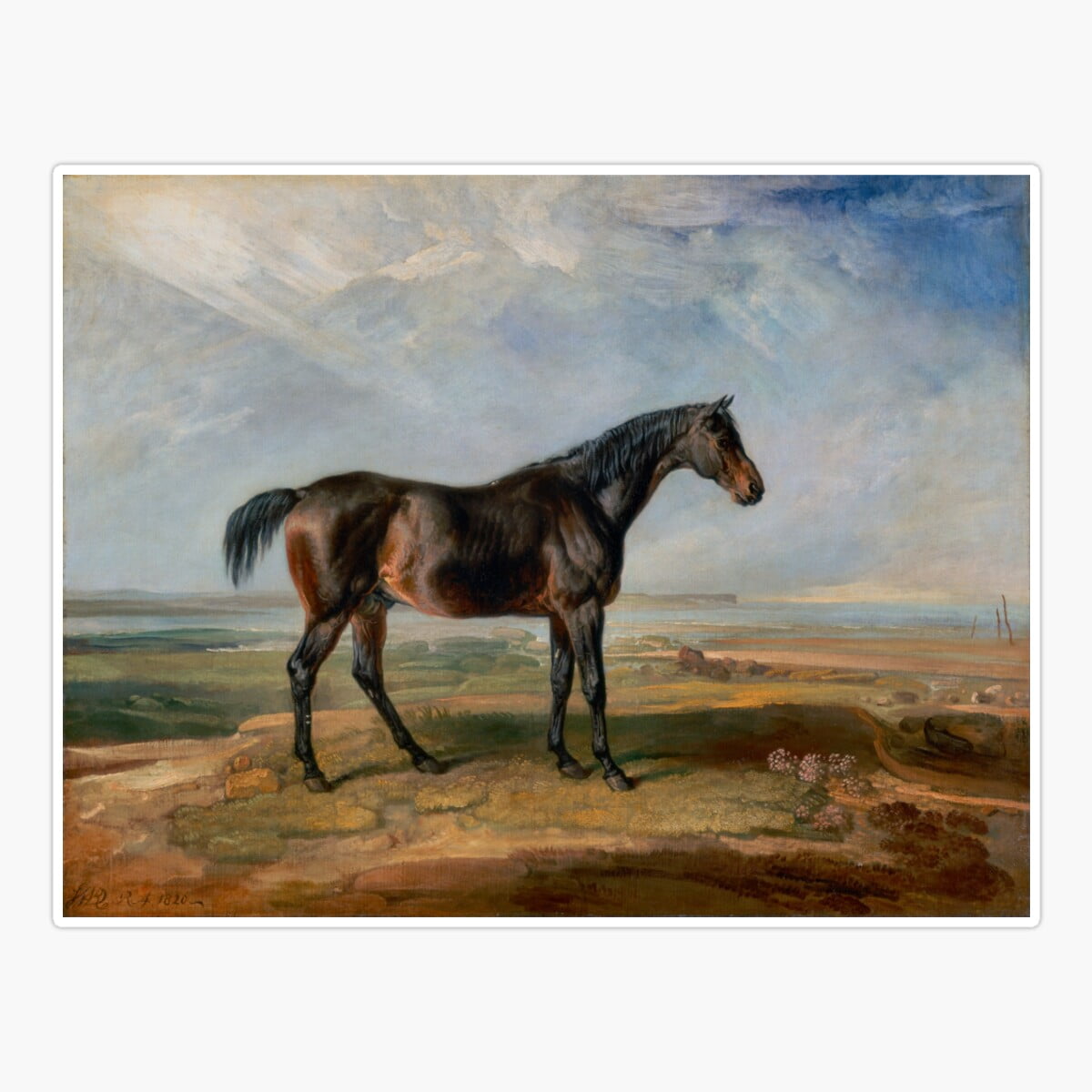 Onim Portrait Of Dr. Syntax Vintage Bay Horse Sticker, Phone Decal ...