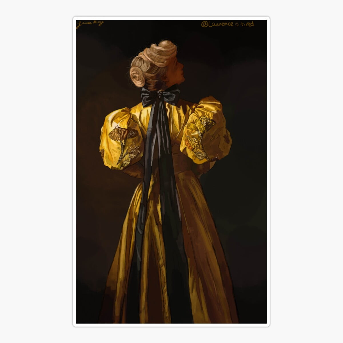 Onim Portrait Of Edith Cushing Sticker, Phone Decal Water Bottle ...