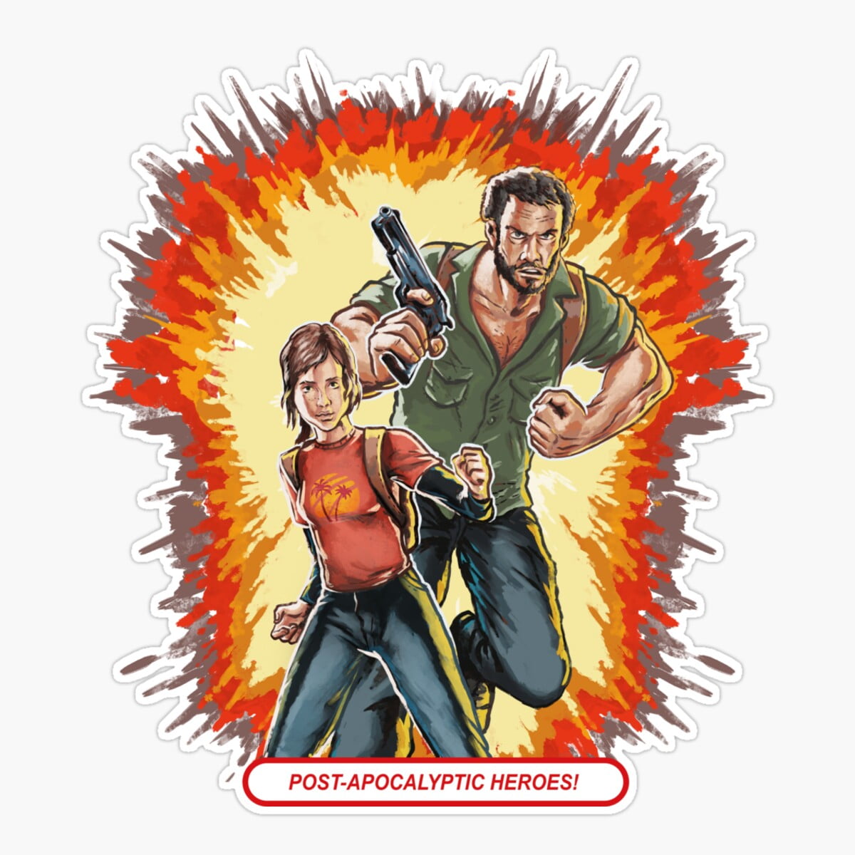 Onim Post-Apocalyptic Heroes! The Last Of Us Fan Art Sticker, Phone ...