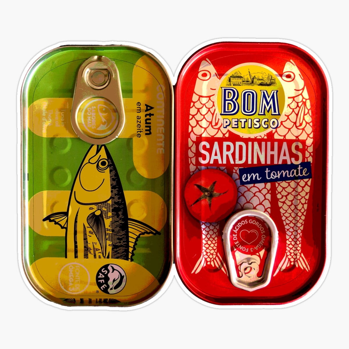 Onim Poster Sardine Cans Sticker, Phone Decal Water Bottle Stickers Car ...