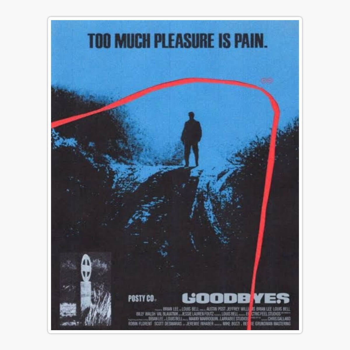 Onim Posty - Goodbyes Album Cover Sticker, Phone Decal Water Bottle ...