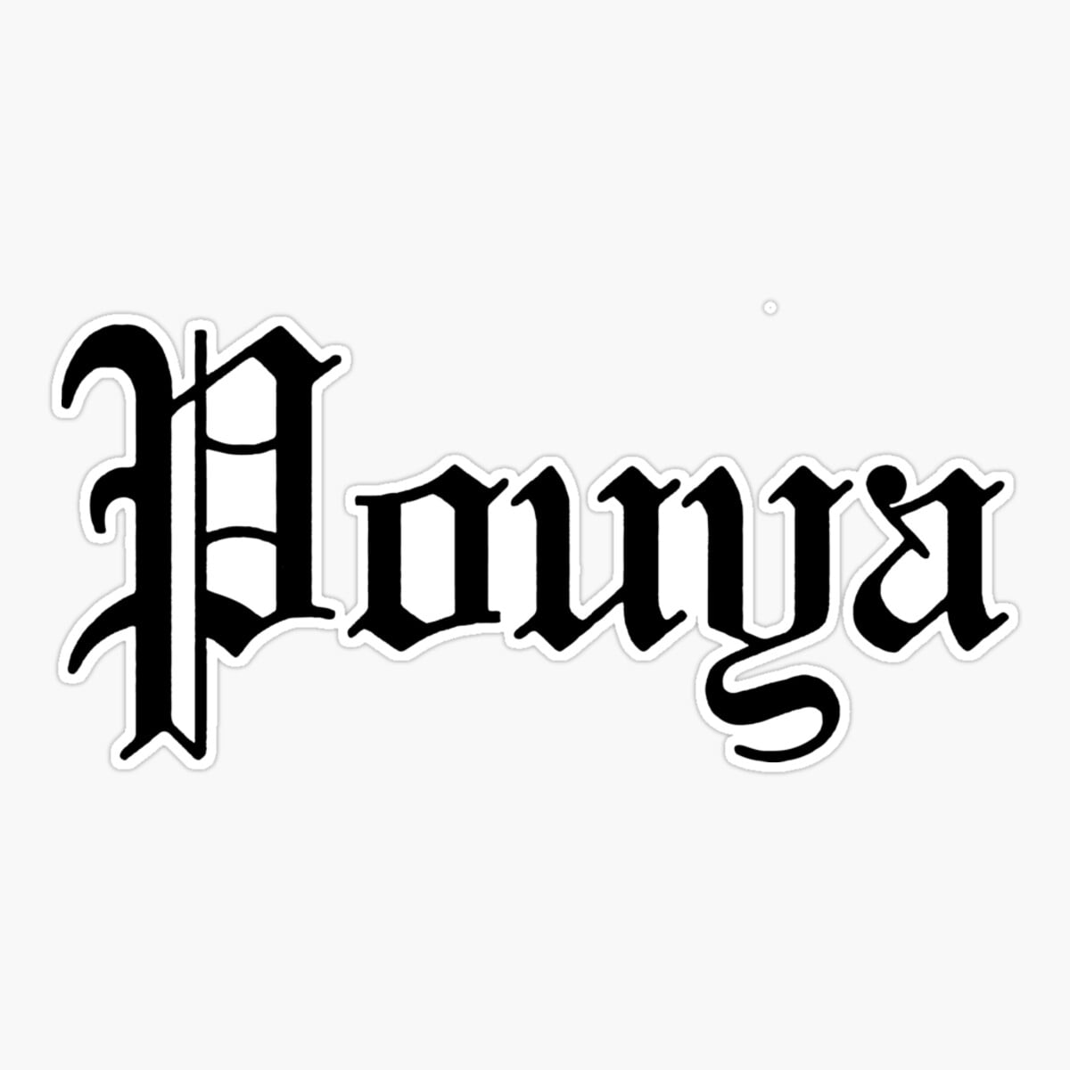 Onim Pouya Blck Sticker, Phone Decal Water Bottle Stickers Car Decals ...