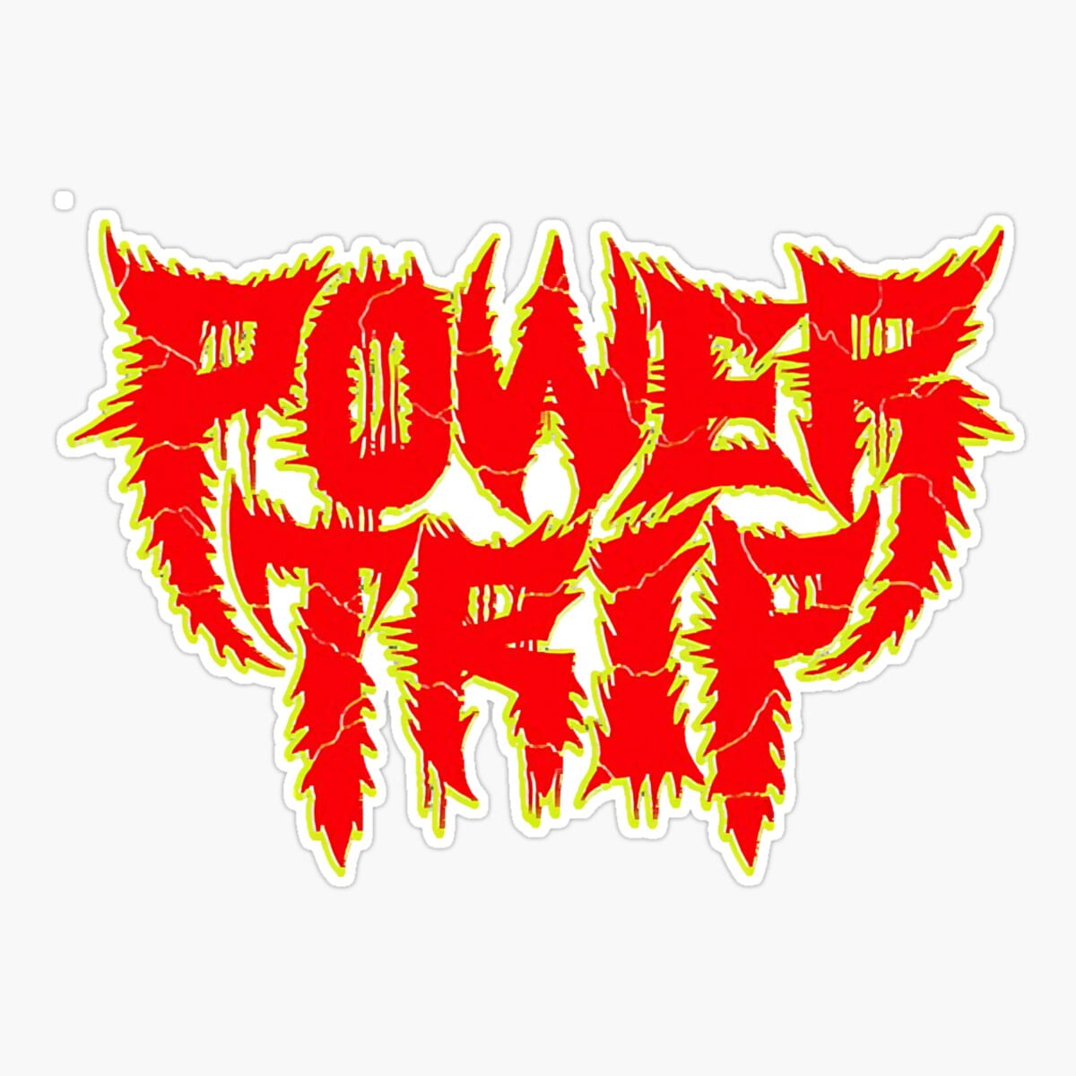 Onim Power Trip Sticker, Phone Decal Water Bottle Stickers Car Decals ...
