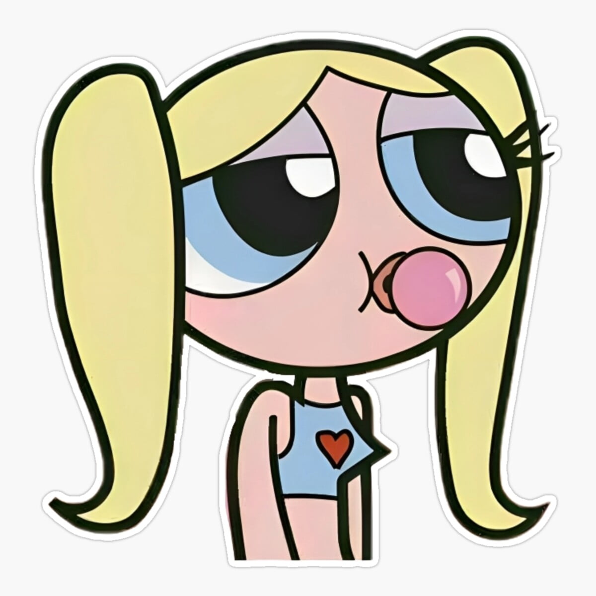Onim Powerpuff Girls Bubbles Aesthetic Teen Sticker, Phone Decal Water ...