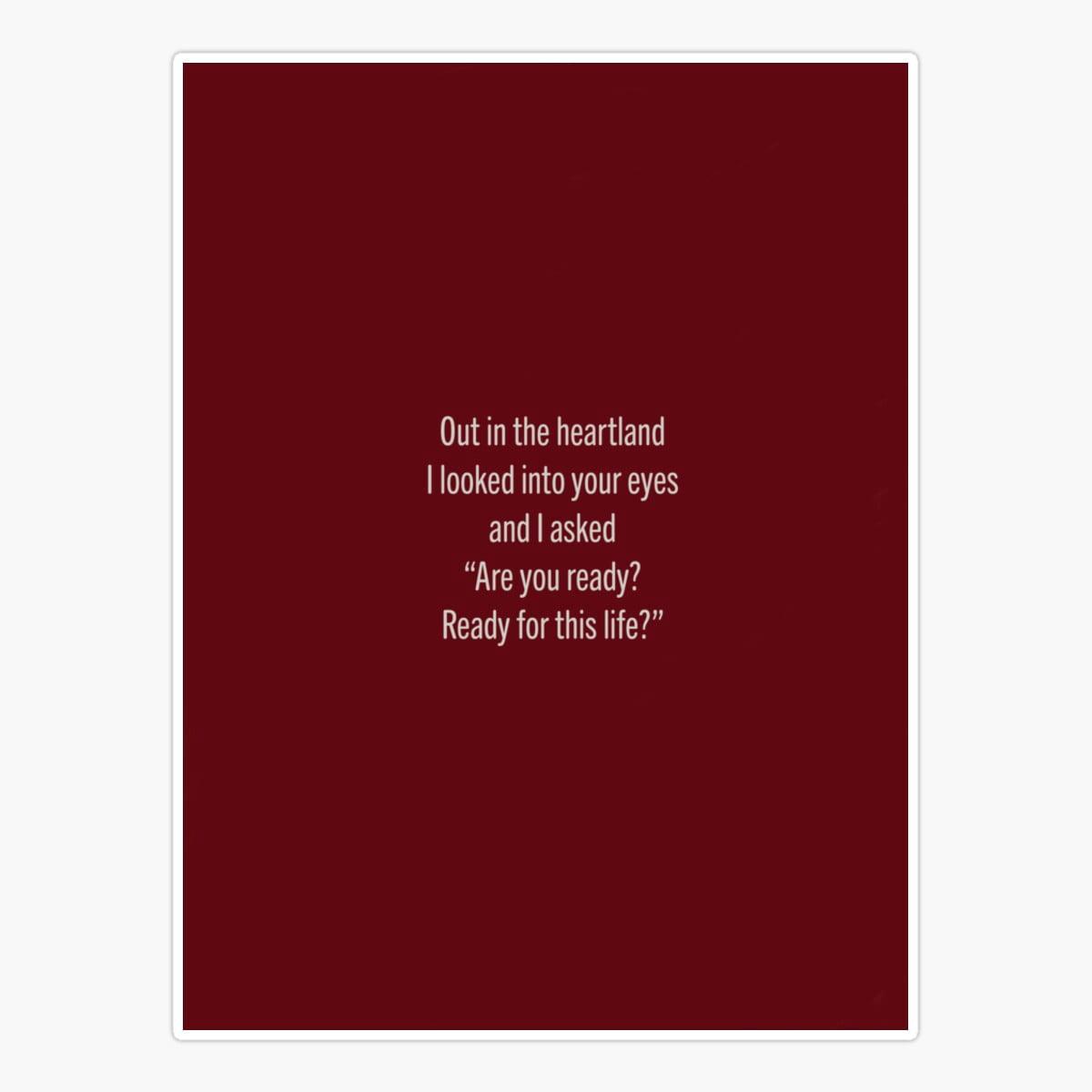 Onim Ppp Lyrics - Beach House Depression Cherry Sticker, Phone Decal ...