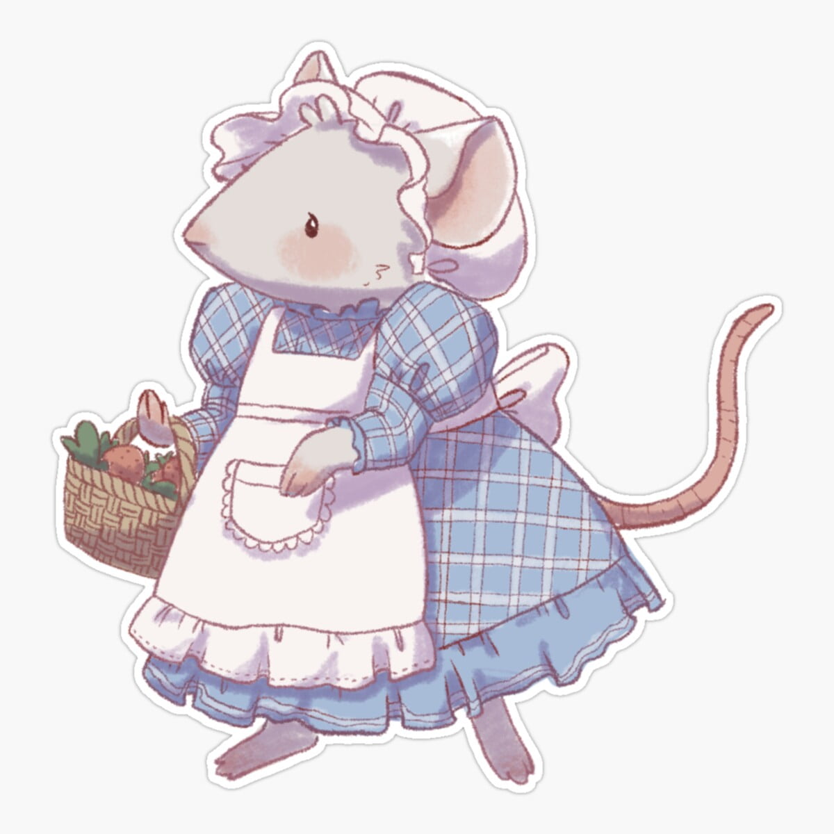 Onim Prairie Mouse Sticker, Phone Decal Water Bottle Stickers Car ...