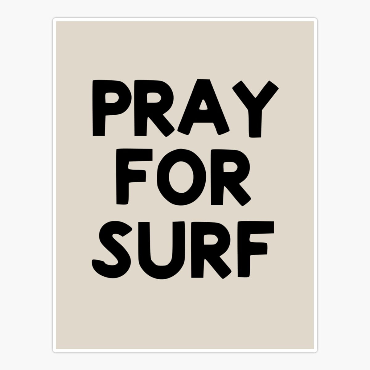 Onim Pray For Surf Sticker, Phone Decal Water Bottle Stickers Car ...