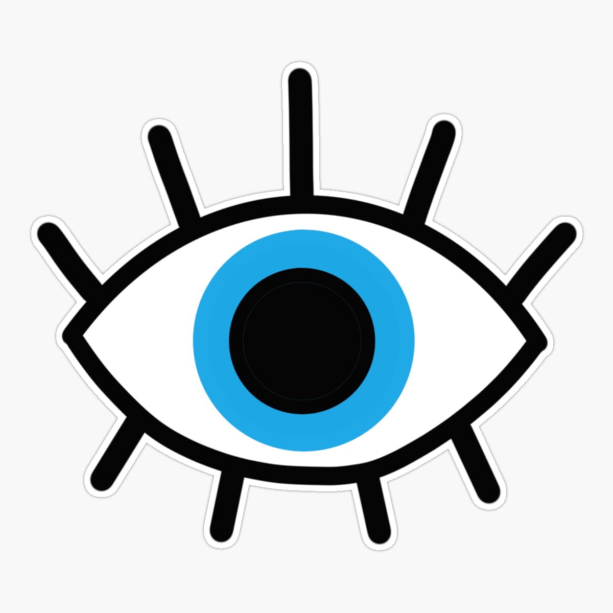 Onim Preppy Eye Sticker, Phone Decal Water Bottle Stickers Car Decals ...
