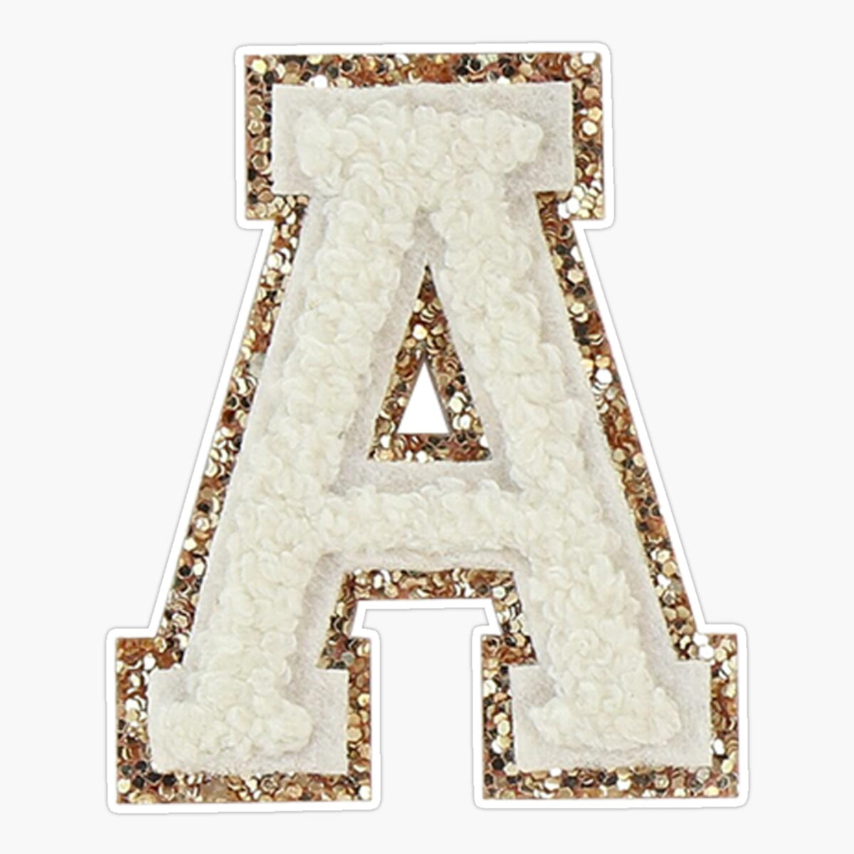 Onim Preppy White Varsity Letter A Sticker, Phone Decal Water Bottle ...